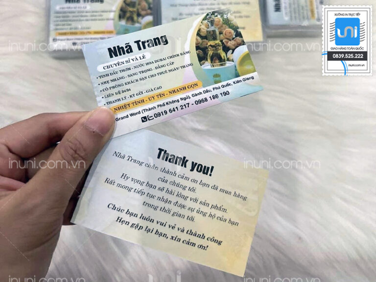 Card visit Chuyên sỉ & lẻ Nhã Trang - In UNI