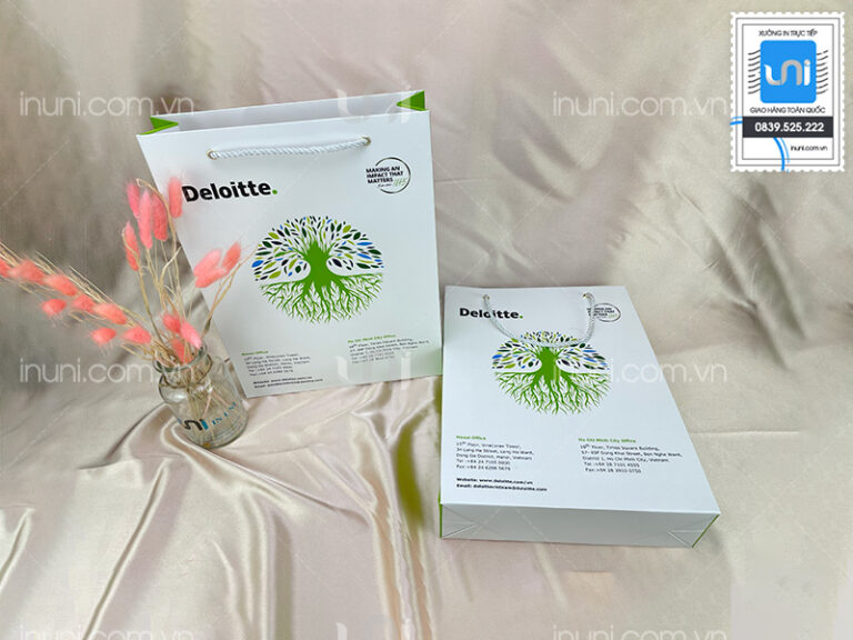 Túi giấy đựng quà tặng Deloitte - In UNI