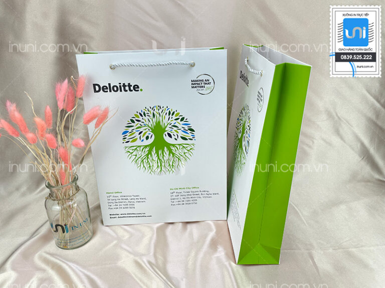 Túi giấy đựng quà tặng Deloitte - In UNI